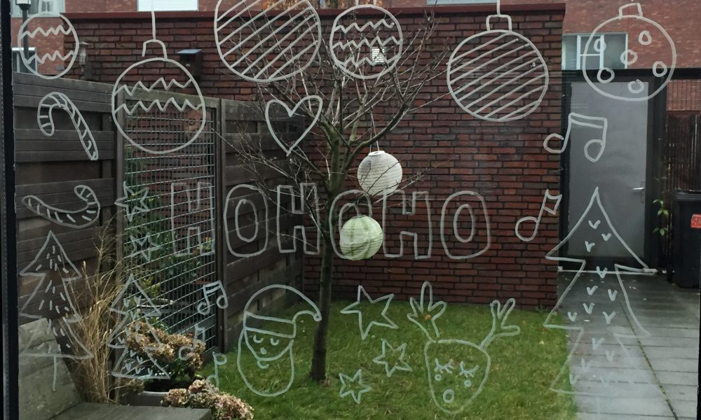 Easy diy: kerst raamtekening maken (met gratis printable sjabloon ...